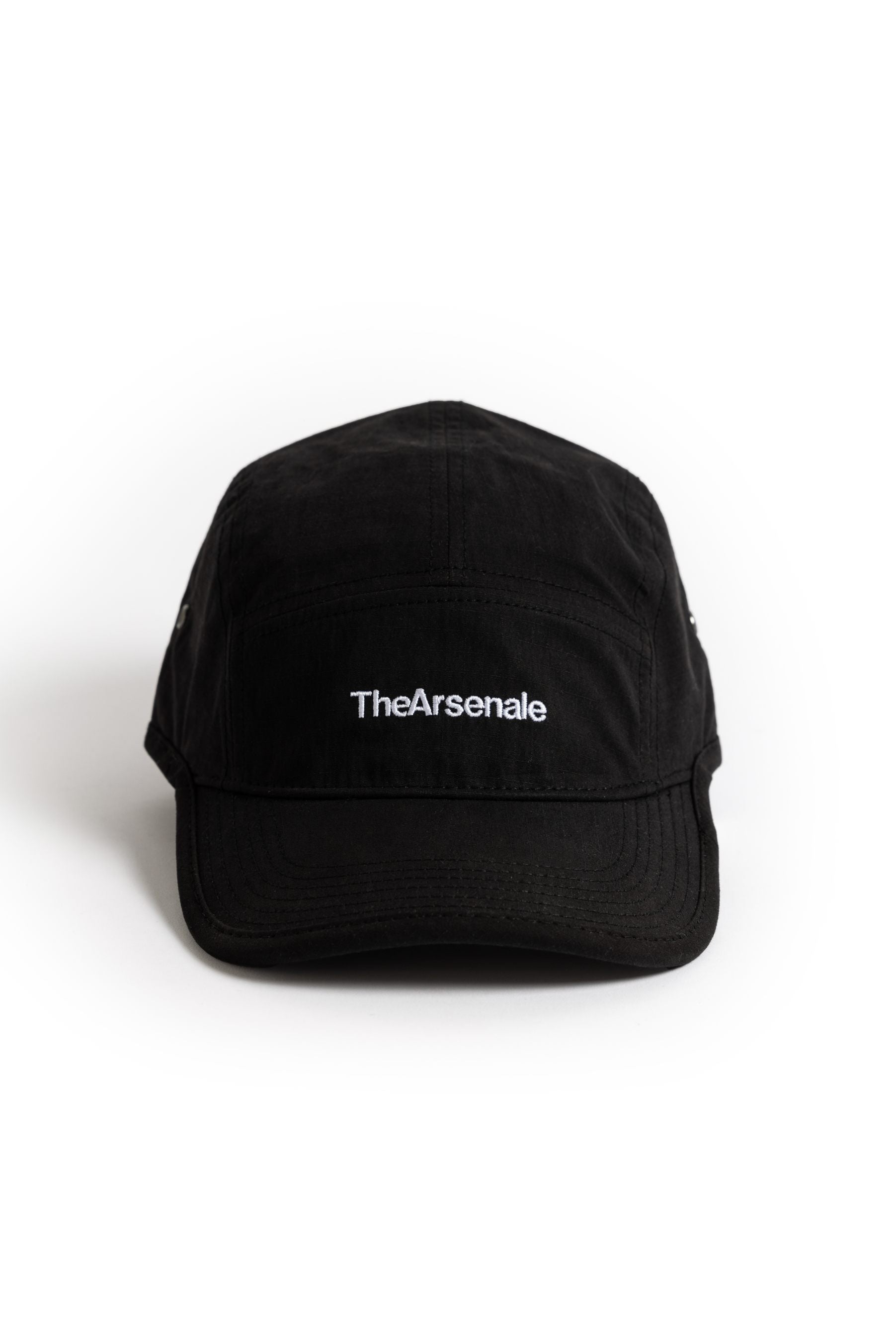 THEARSENALE® JET BLACK 5-PANEL TECH CAP - TheArsenale
